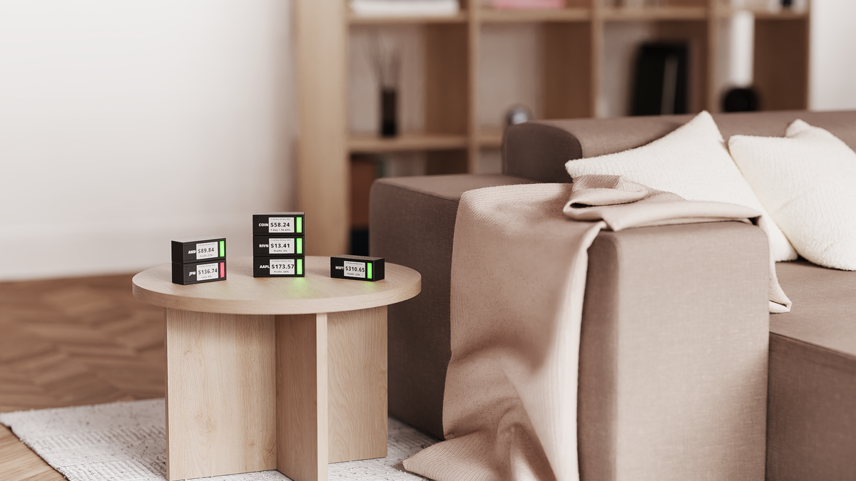 TickrMeter: Physical Stock Tickers on your desk