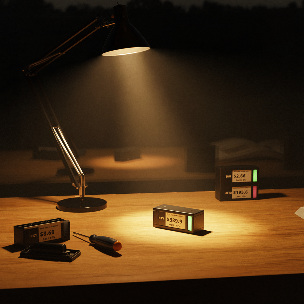 TickrMeter: Physical Stock Tickers on your desk