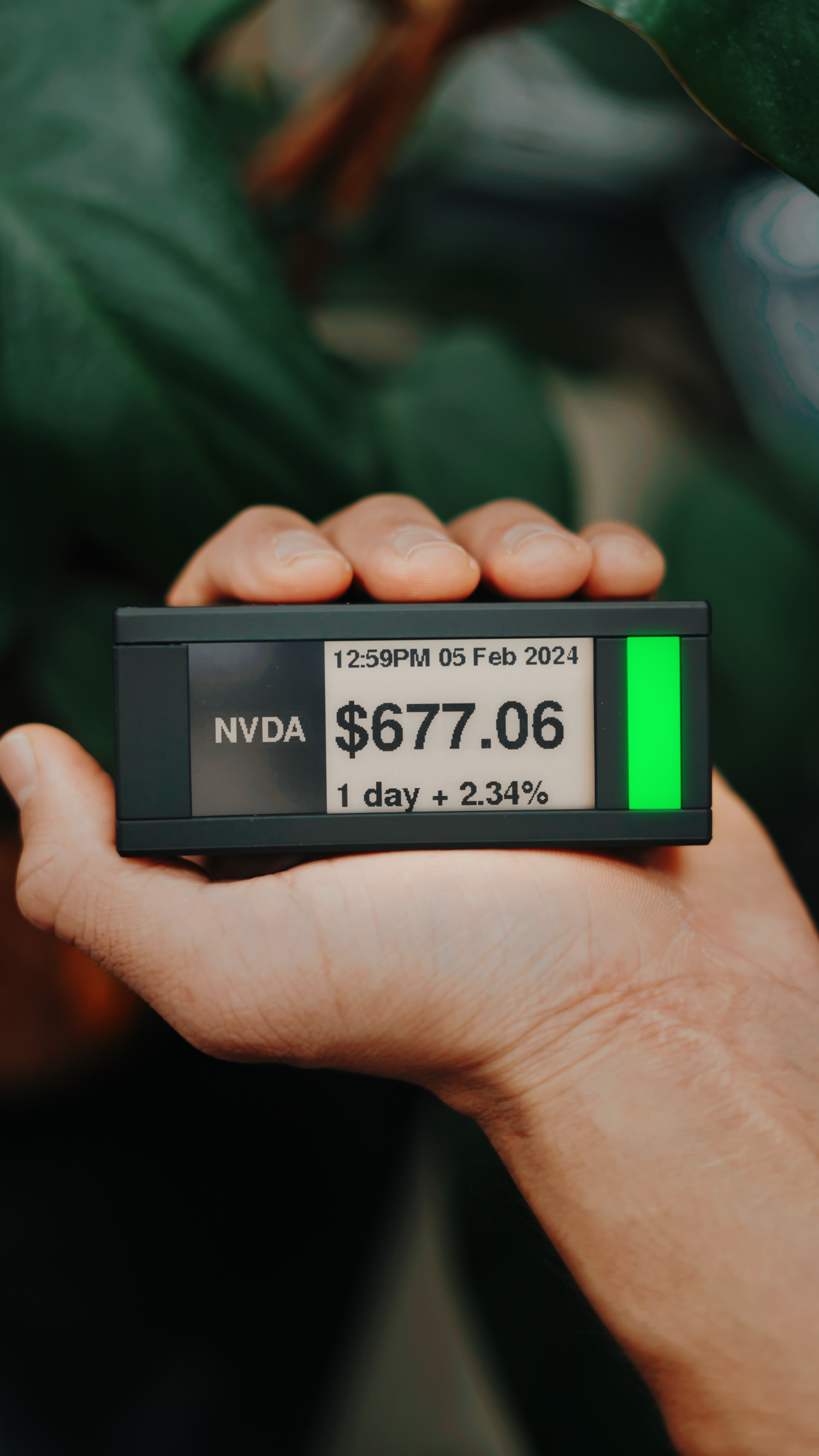 TickrMeter: fysiske aktiedisplay til dit bord